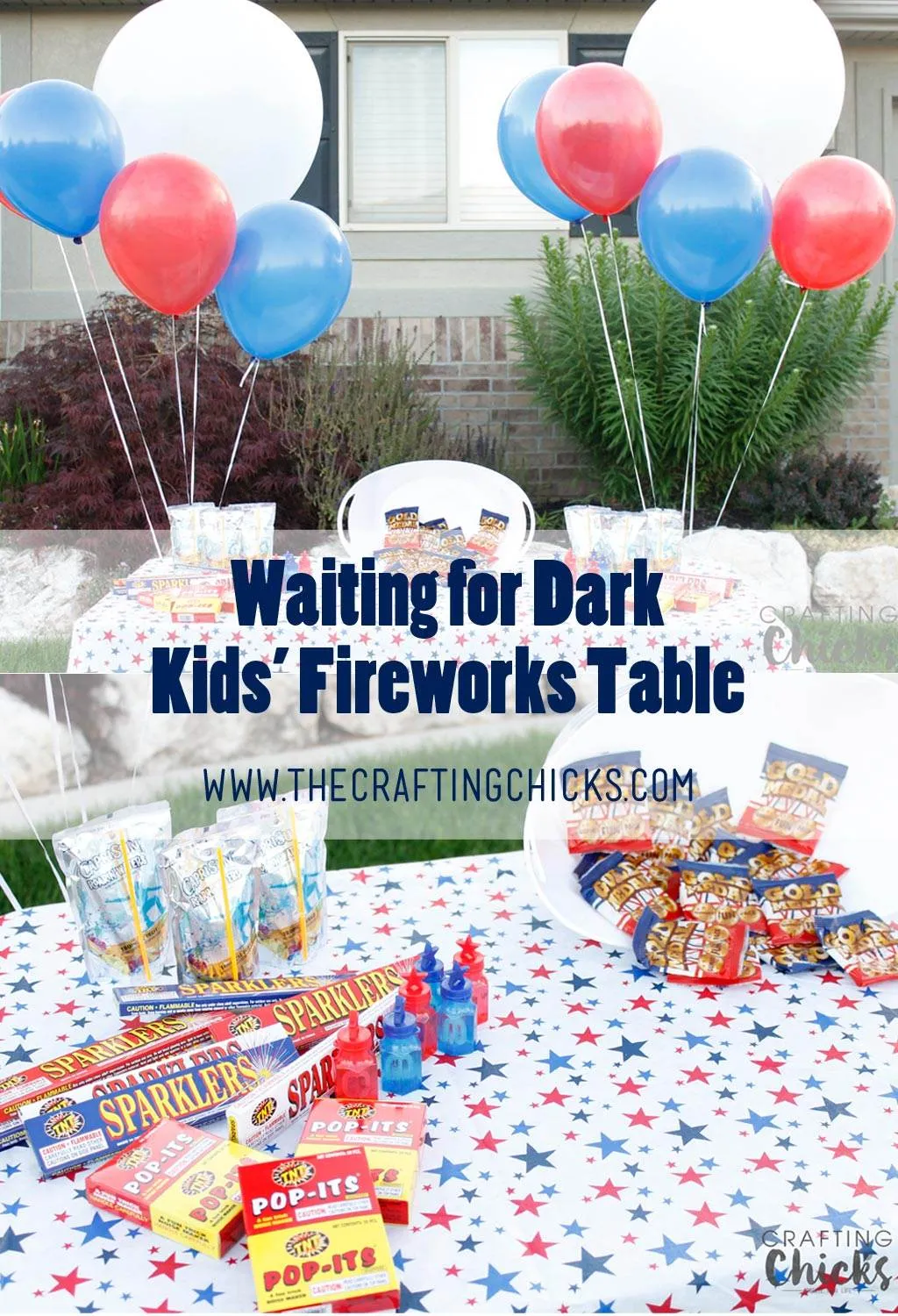 Waiting For Dark Kids Fireworks Table - The Crafting Chicks