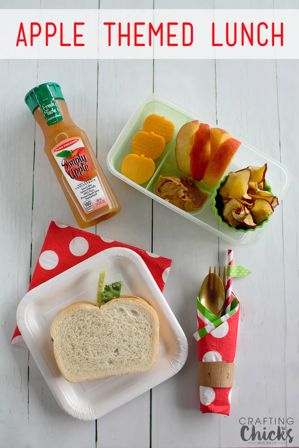 Apple Themed Lunch for Back to School