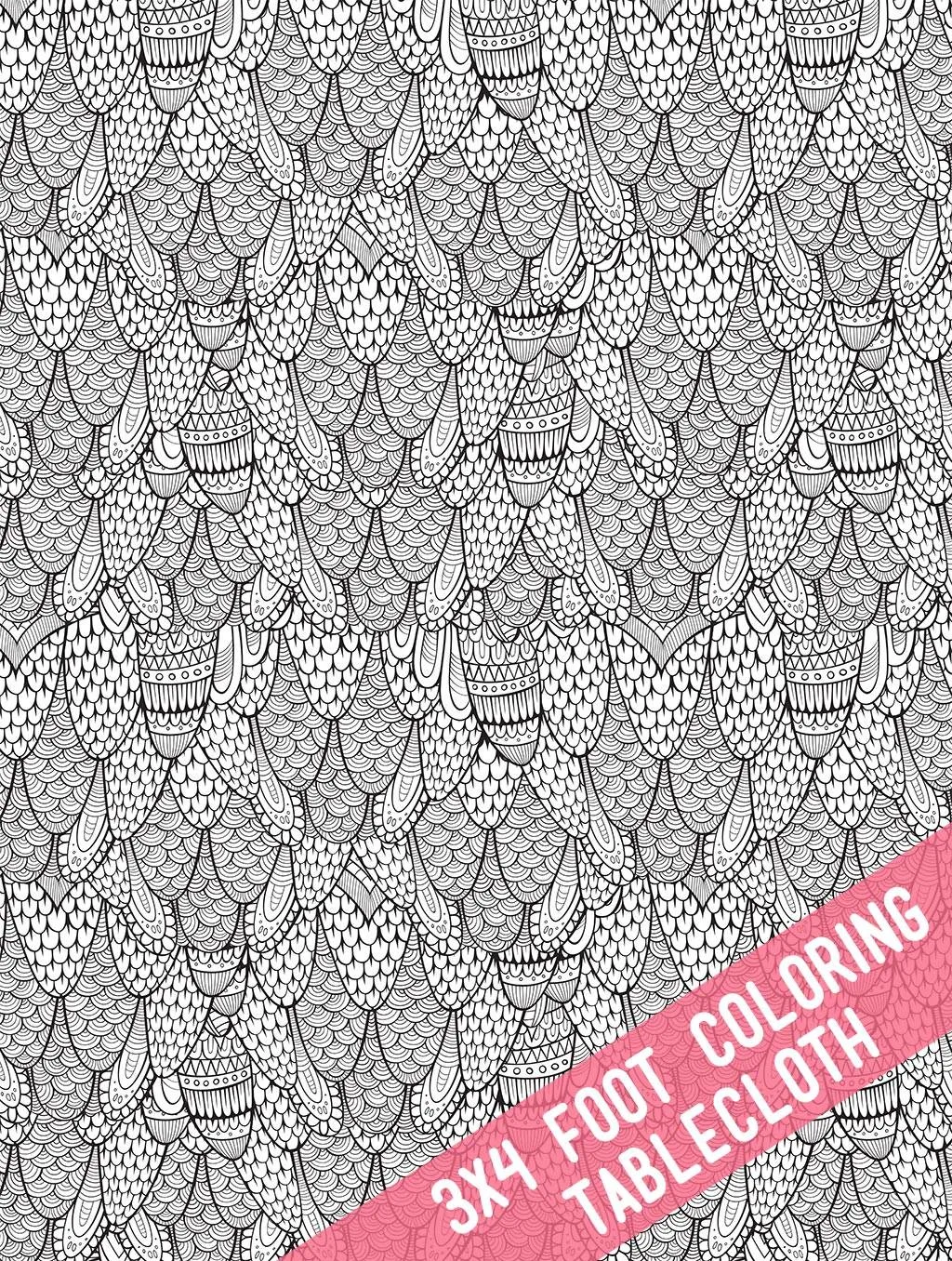 Printable Coloring Tablecloths and Posters - The Crafting Chicks