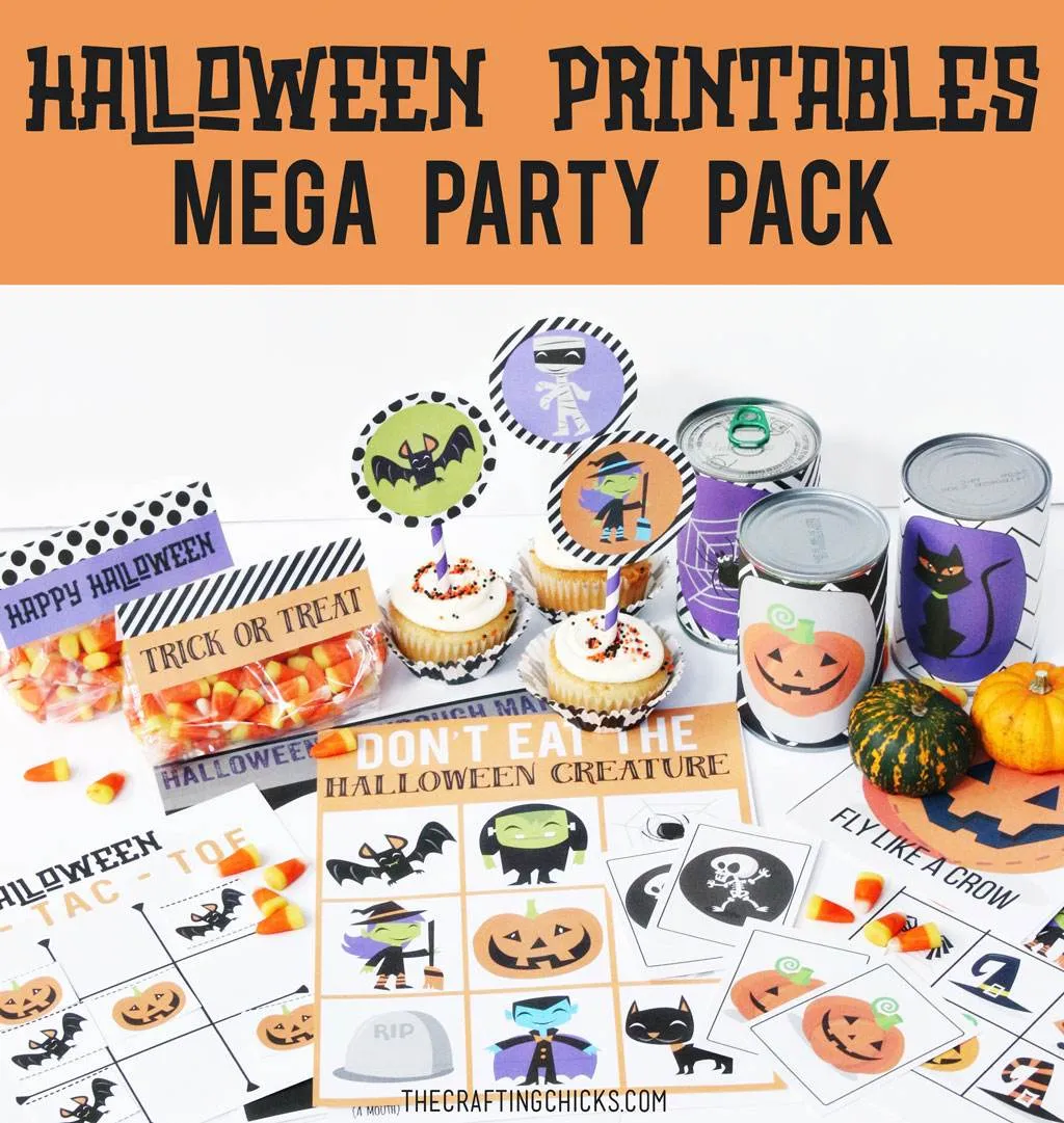 Halloween Printables Mega Party Pack - The Crafting Chicks