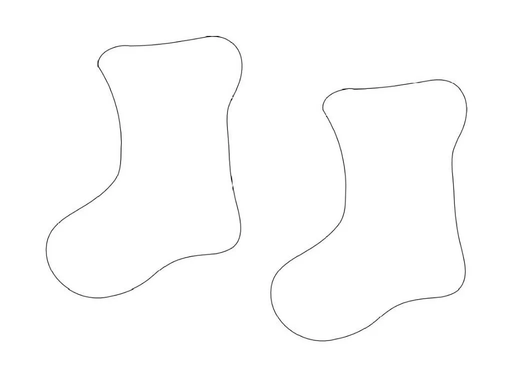 Free Printable Stocking Template