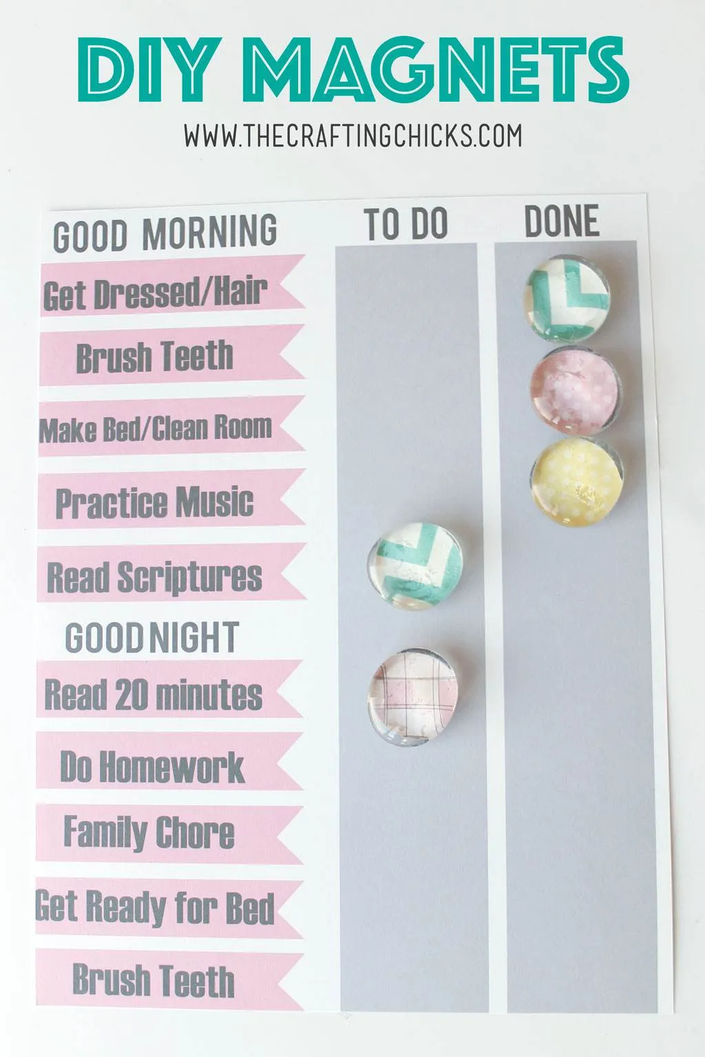 DIY Magnets - The Crafting Chicks