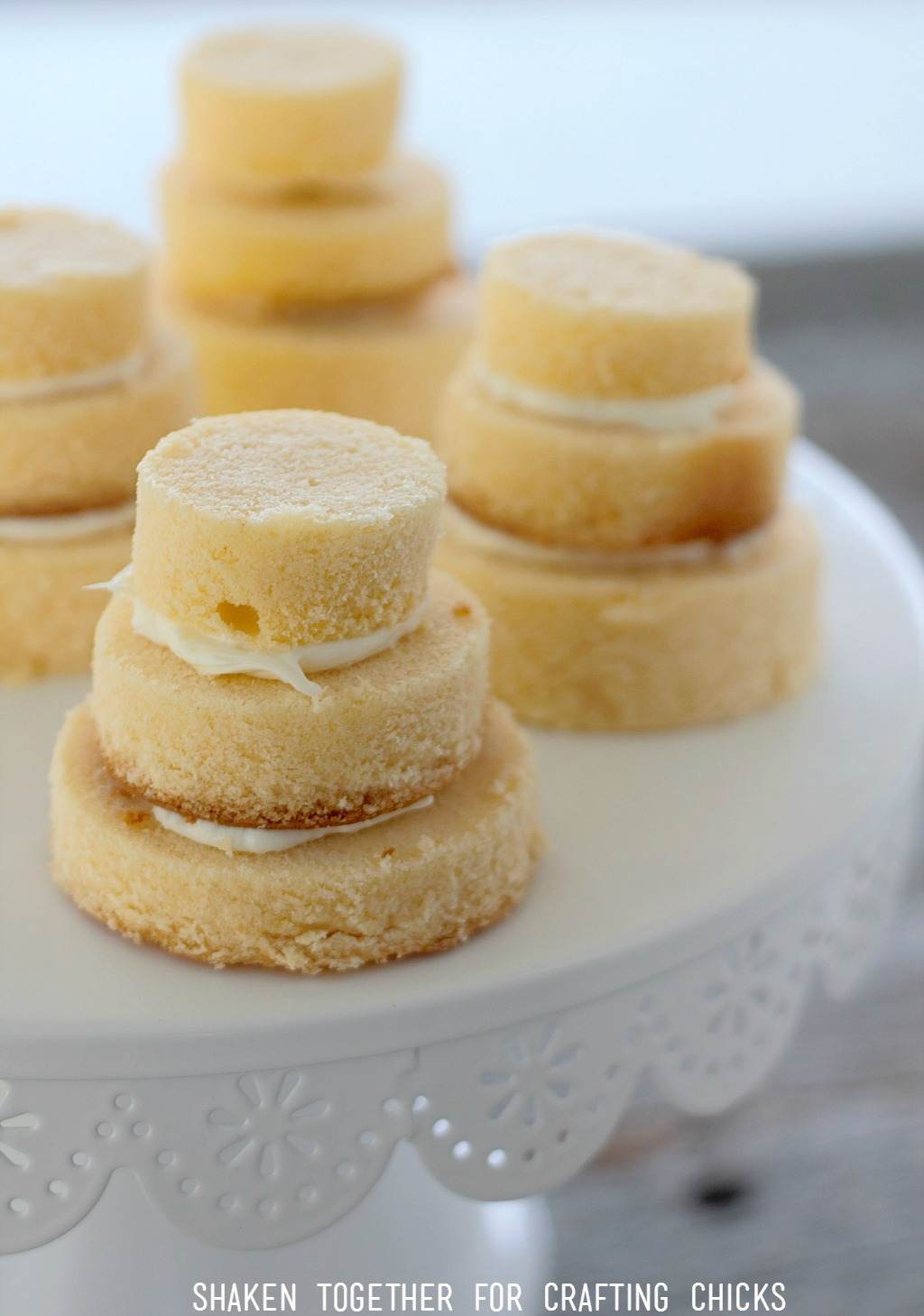 Mini No Bake Wedding Cakes - The Crafting Chicks