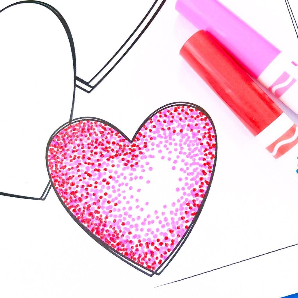 Easy Pointillism for Kids - The Crafting Chicks