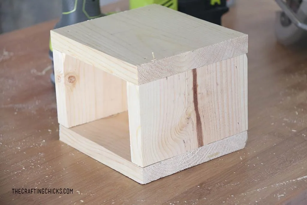 DIY Stocking Hanger Box - The Crafting Chicks