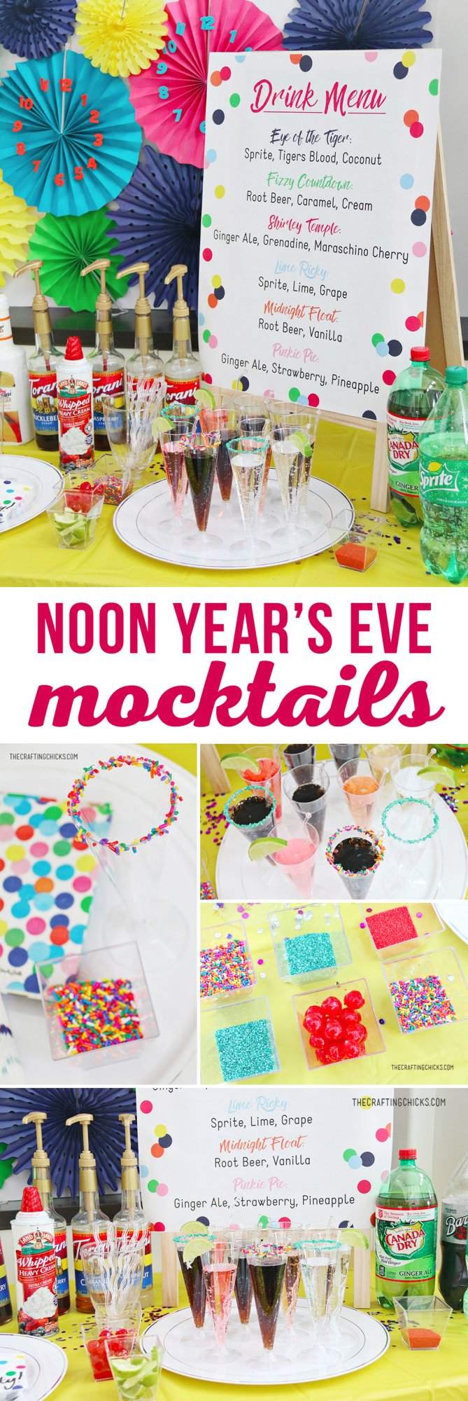 Mocktails for Kids' Plus Printable Menu - The Crafting Chicks