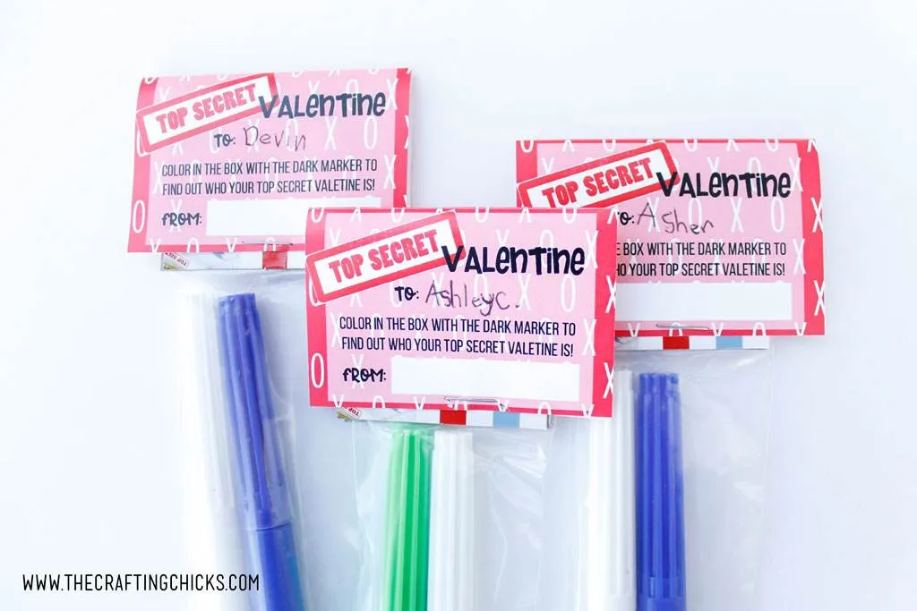 Top Secret Valentine Printable - The Crafting Chicks