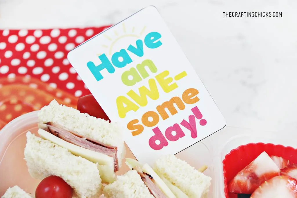 Lunch Box Love Notes - The Crafting Chicks