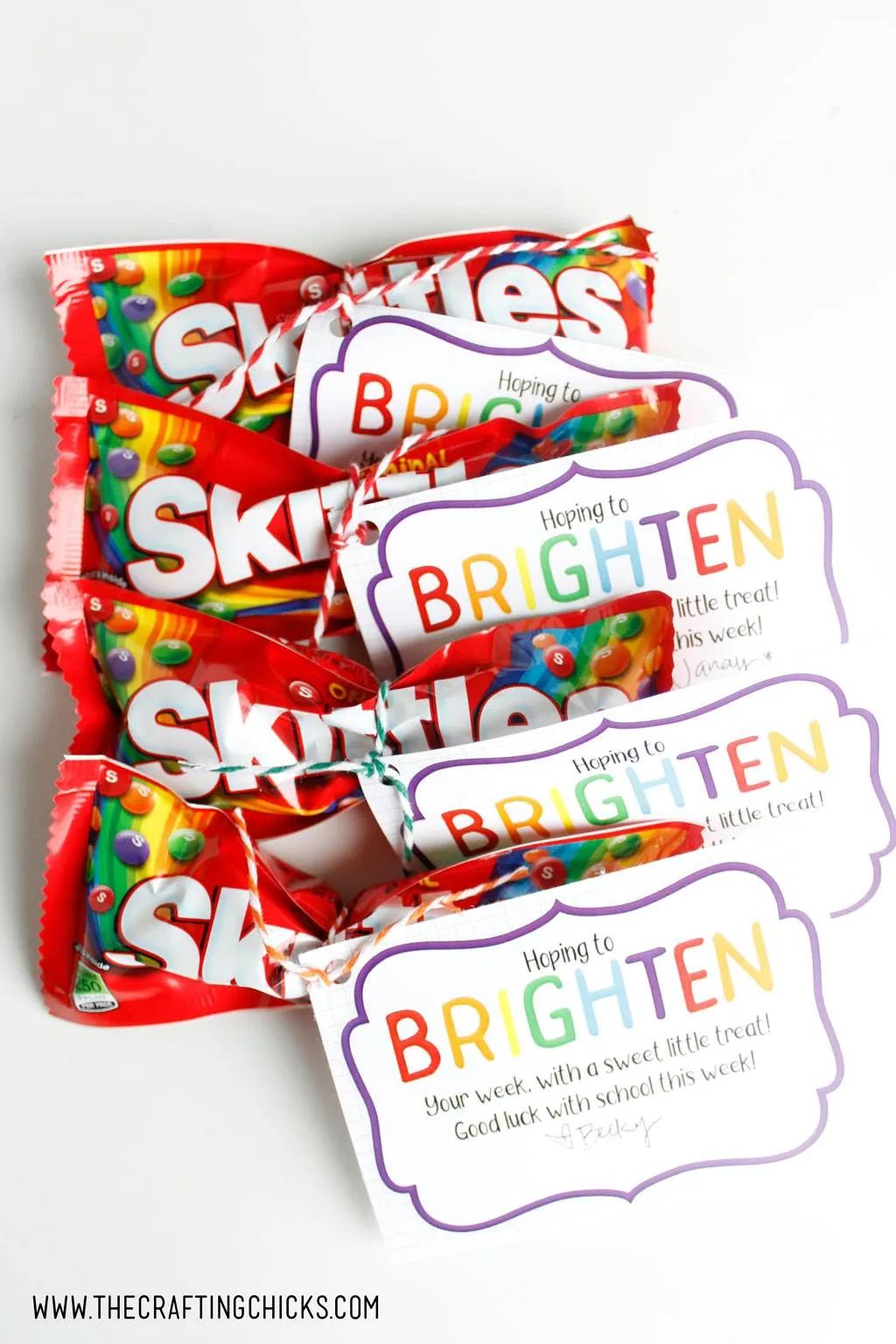 Brighten your Day Gift Tag Free Printable - The Crafting Chicks