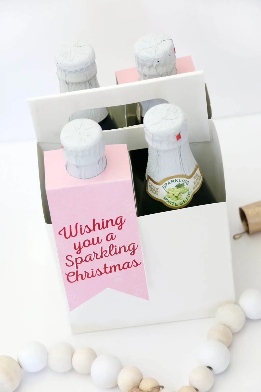 Christmas Sparkling Cider Gift Tag - The Crafting Chicks