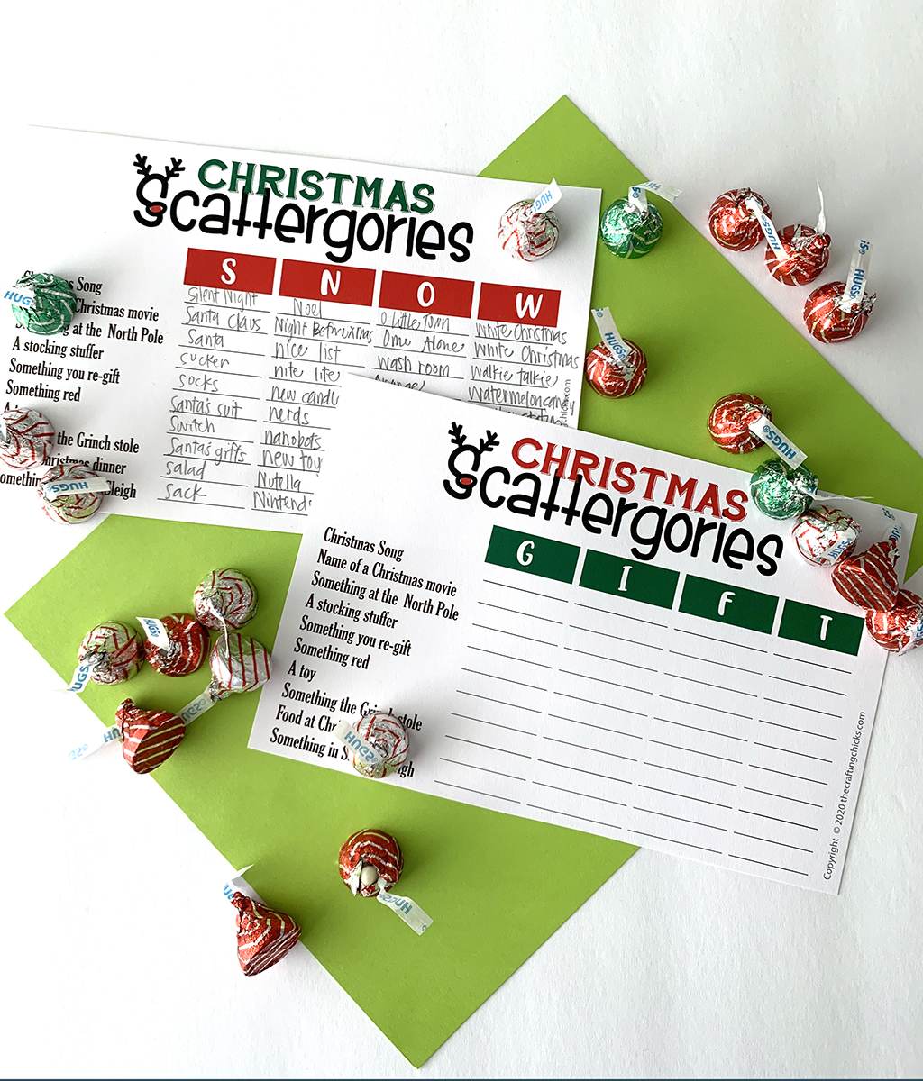 Christmas Carol Opposites Game