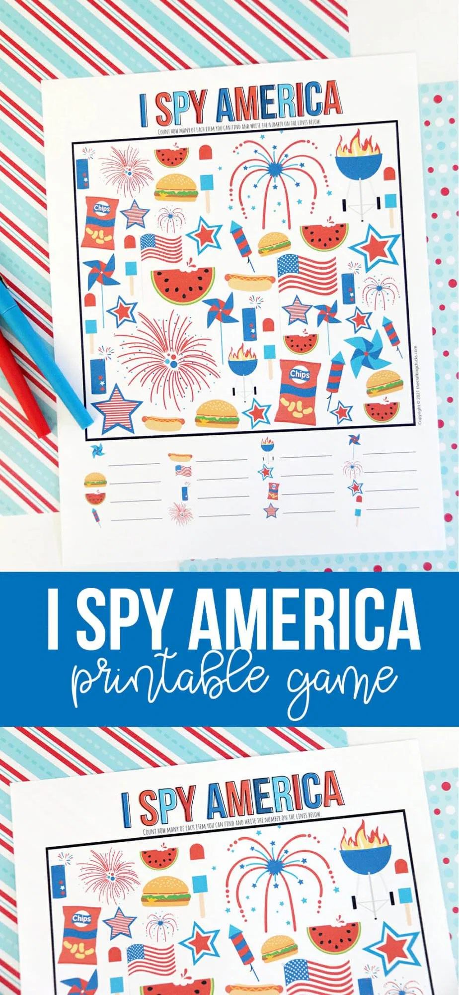 I Spy America Printable Game - The Crafting Chicks