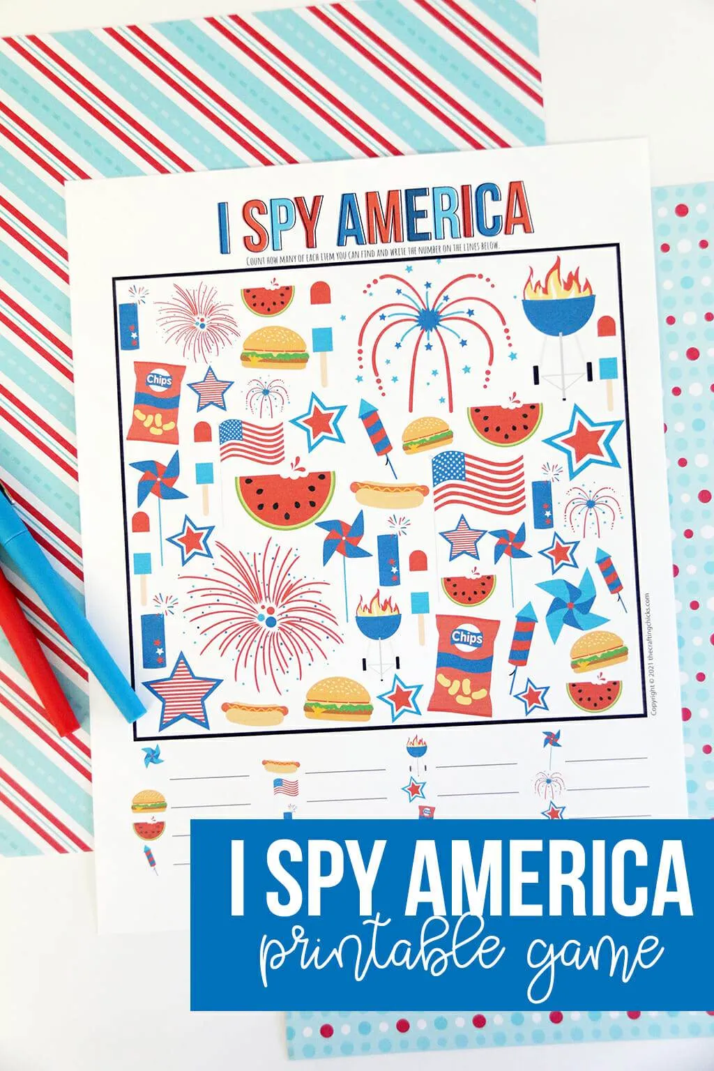 I Spy America Printable Game - The Crafting Chicks