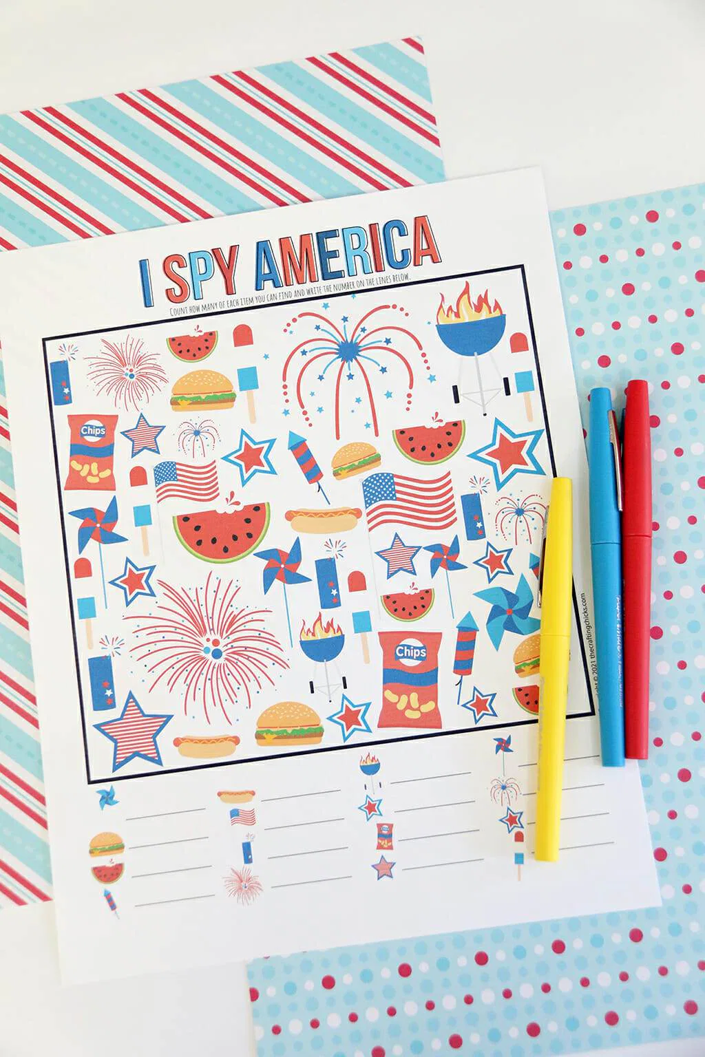 I Spy America Printable Game - The Crafting Chicks