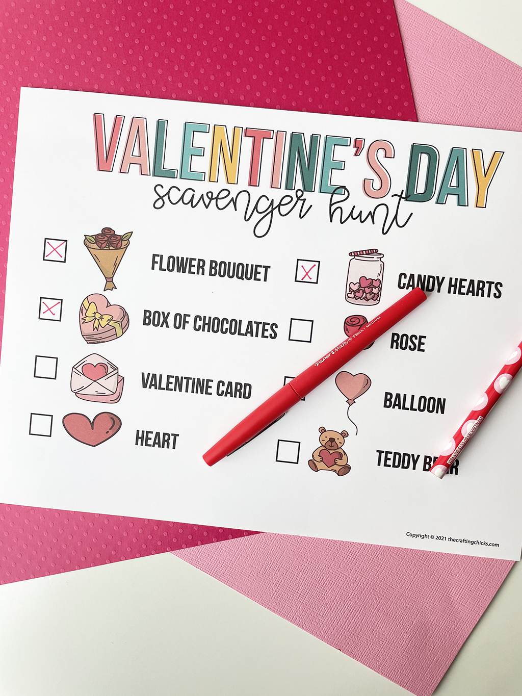 Valentine's Day Code Breaker - The Crafting Chicks