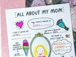 All About My Mom Free Printable - The Crafting Chicks