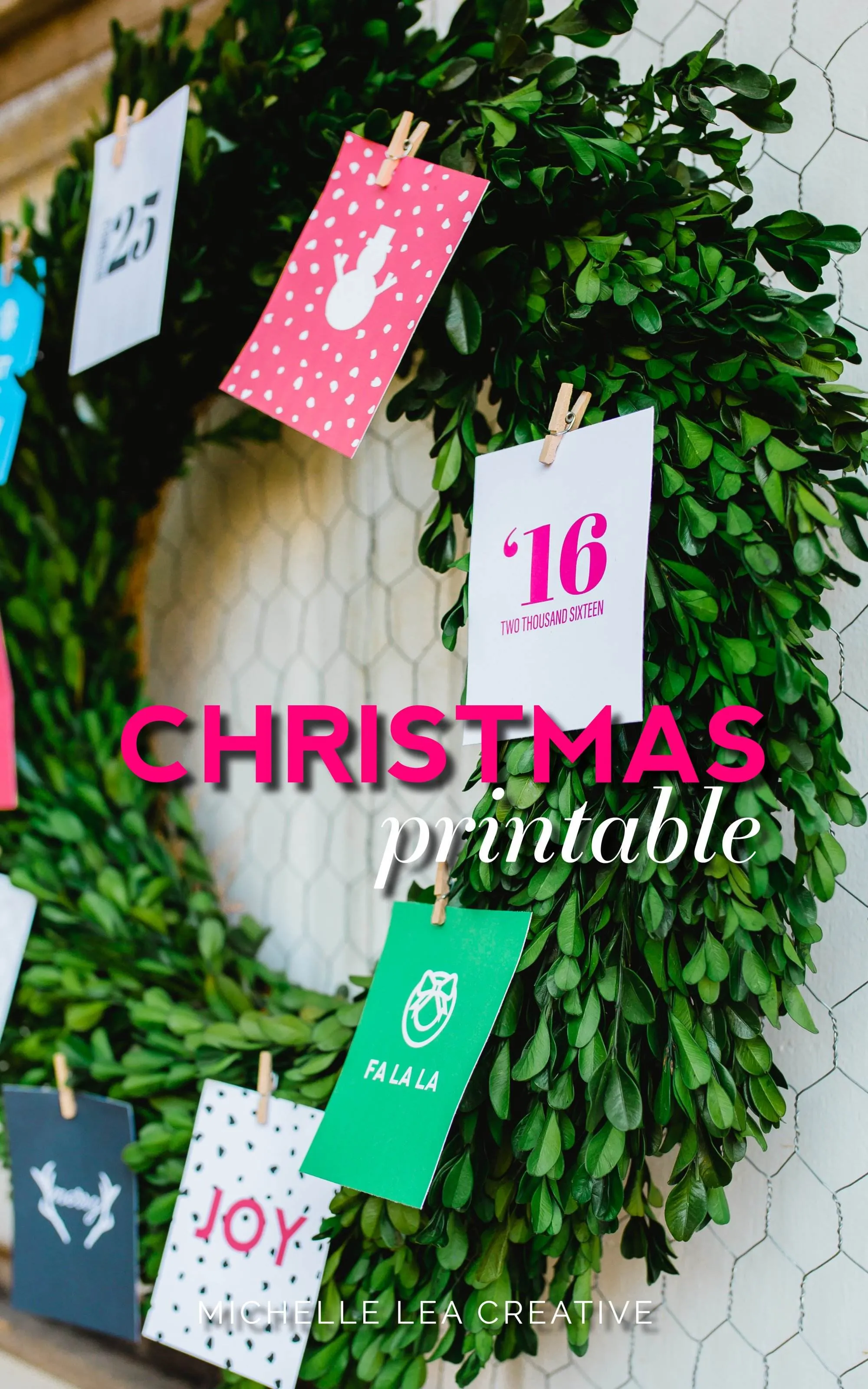 Christmas Tree Printable from Michelle Lea Creative