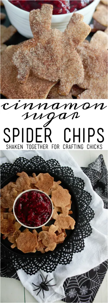 Cinnamon Sugar Spider Chips - The Crafting Chicks