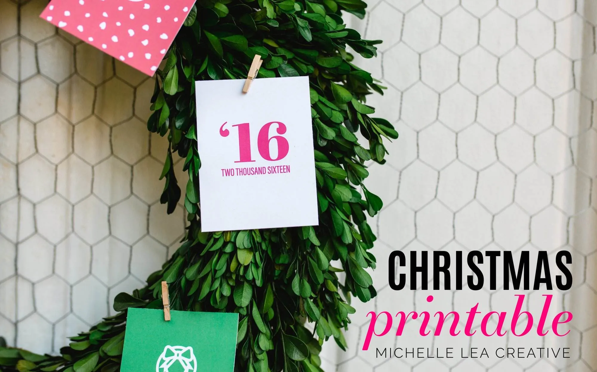 Christmas Tree Printable from Michelle Lea Creative