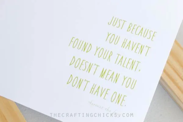 DIY Wooden Quote Board - The Crafting Chicks