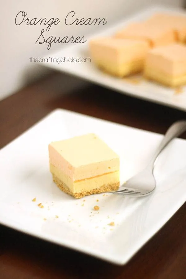 Orange Cream Squares - The Crafting Chicks