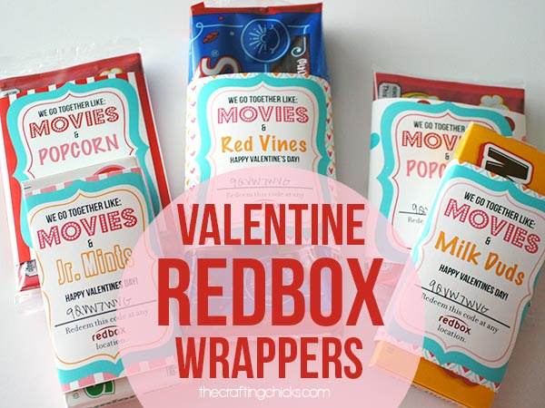 Valentine Redbox Wrappers - The Crafting Chicks