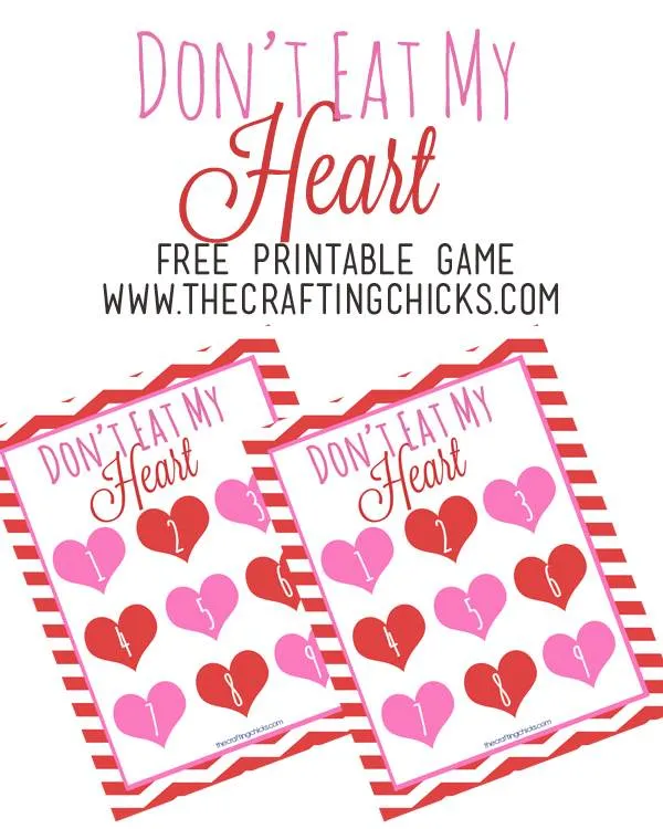 Printable Valentine Games - The Crafting Chicks