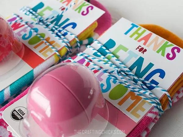 Thanks For Being Awesome Gift Tag - The Crafting Chicks