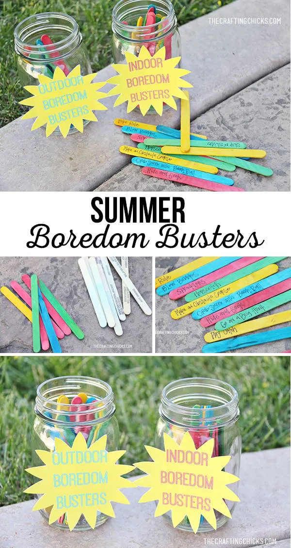 40 Indoor & Outdoor Summer Boredom Busters - The Crafting Chicks