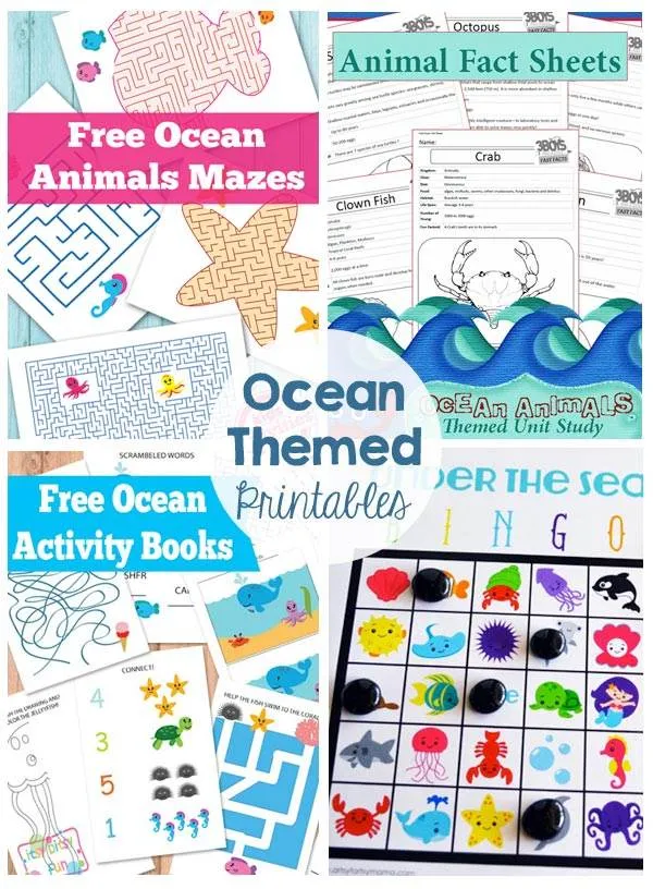 Ocean Themed Kids Activities - The Crafting Chicks