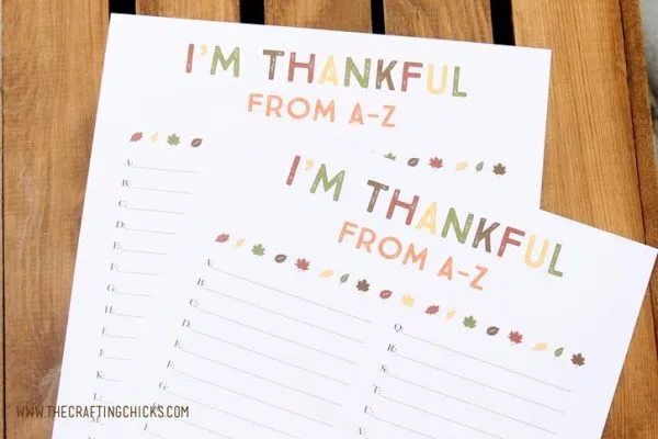 Thanksgiving Printable Games - The Crafting Chicks