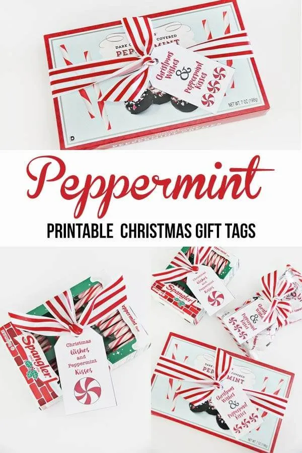 Peppermint Gift Tag Printable - Perfect for Christmas Gifts - The ...