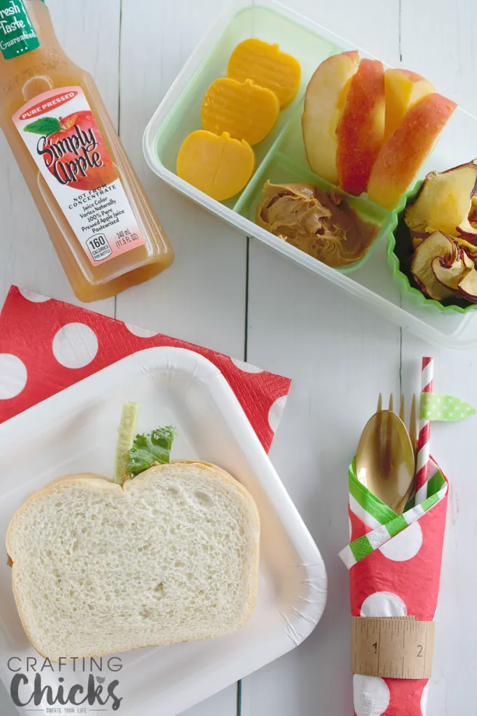 Apple Themed Lunch for Back to School