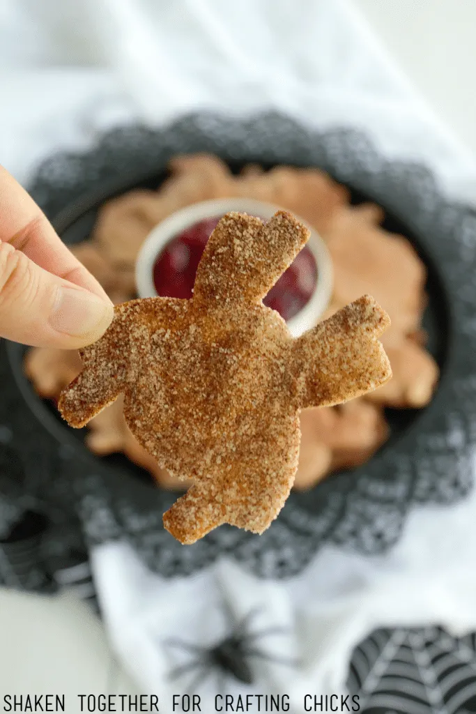 Cinnamon Sugar Spider Chips - The Crafting Chicks