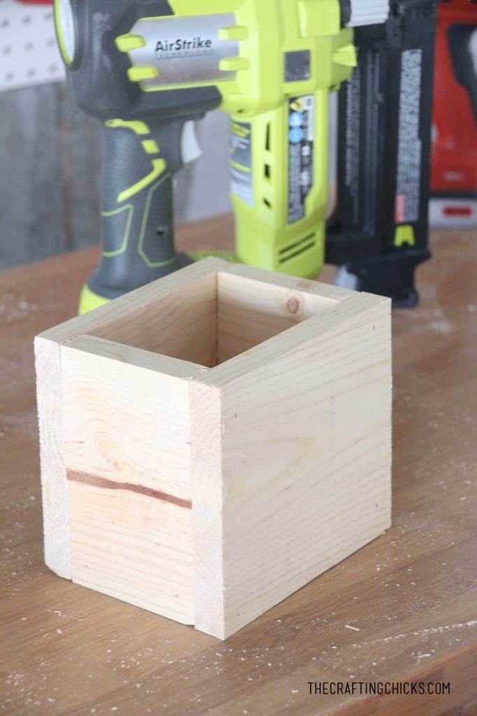DIY Stocking Hanger Box - The Crafting Chicks
