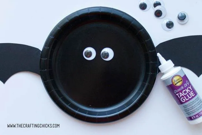 Bat Paper Plate Kids Craft