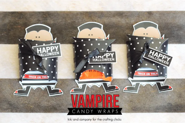 Halloween Vampire Candy Wraps - The Crafting Chicks