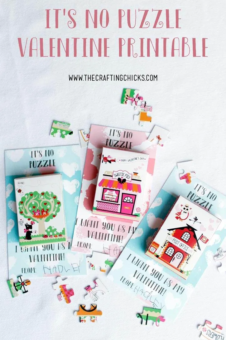 It's No Puzzle Valentines Printables - The Crafting Chicks