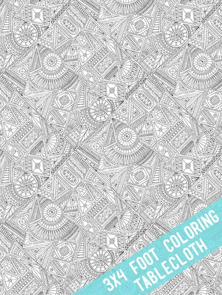 Printable Coloring Tablecloths and Posters - The Crafting Chicks