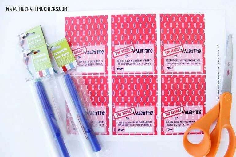 Top Secret Valentine Printable - The Crafting Chicks