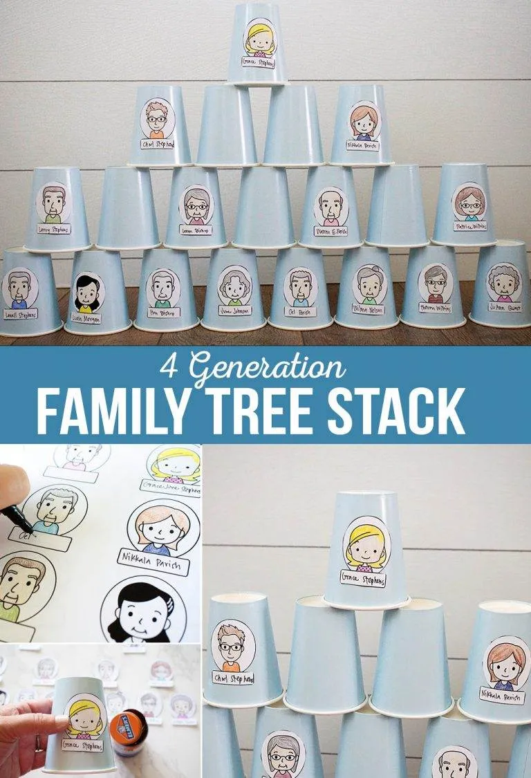 Family Tree Stack - The Crafting Chicks