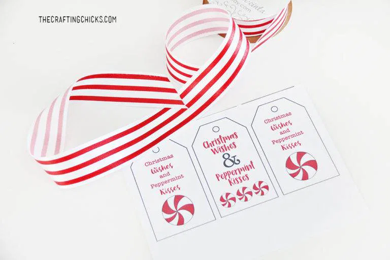 Peppermint Gift Tag Printable - Perfect for Christmas Gifts - The ...