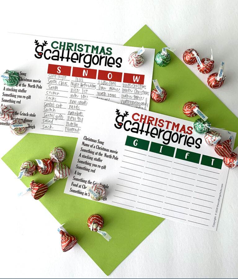 Christmas Carol Opposites Game