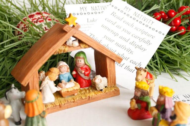 Printable Nativity Scripture Cards - The Crafting Chicks