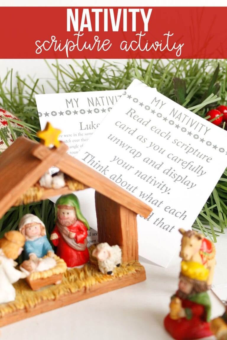 Printable Nativity Scripture Cards - The Crafting Chicks