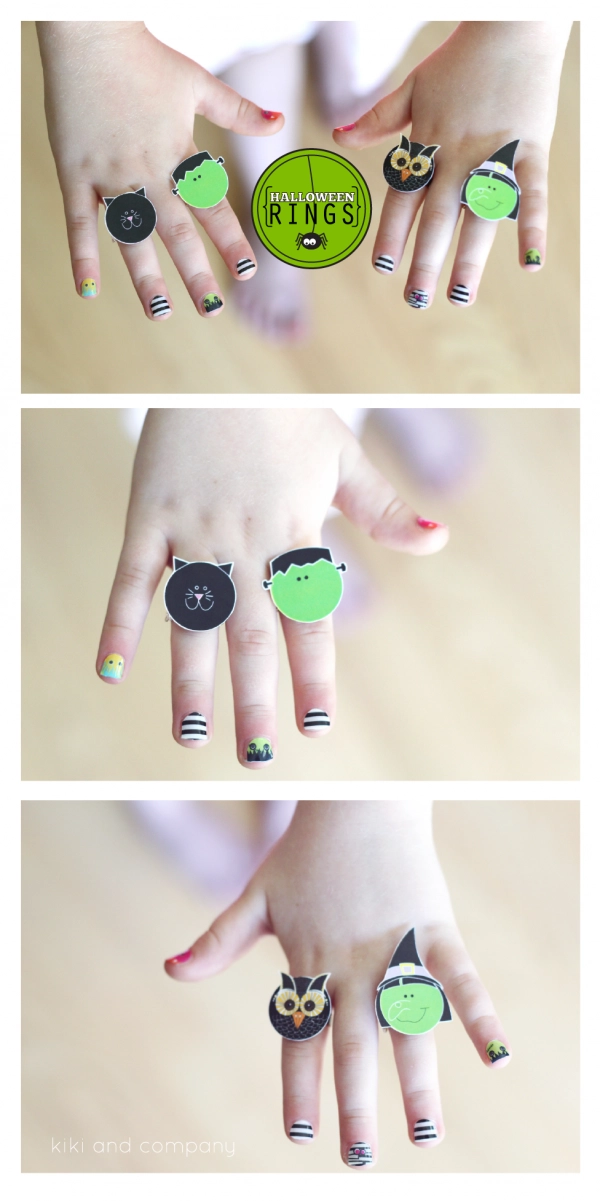 Halloween Rings {Free Printable} - The Crafting Chicks