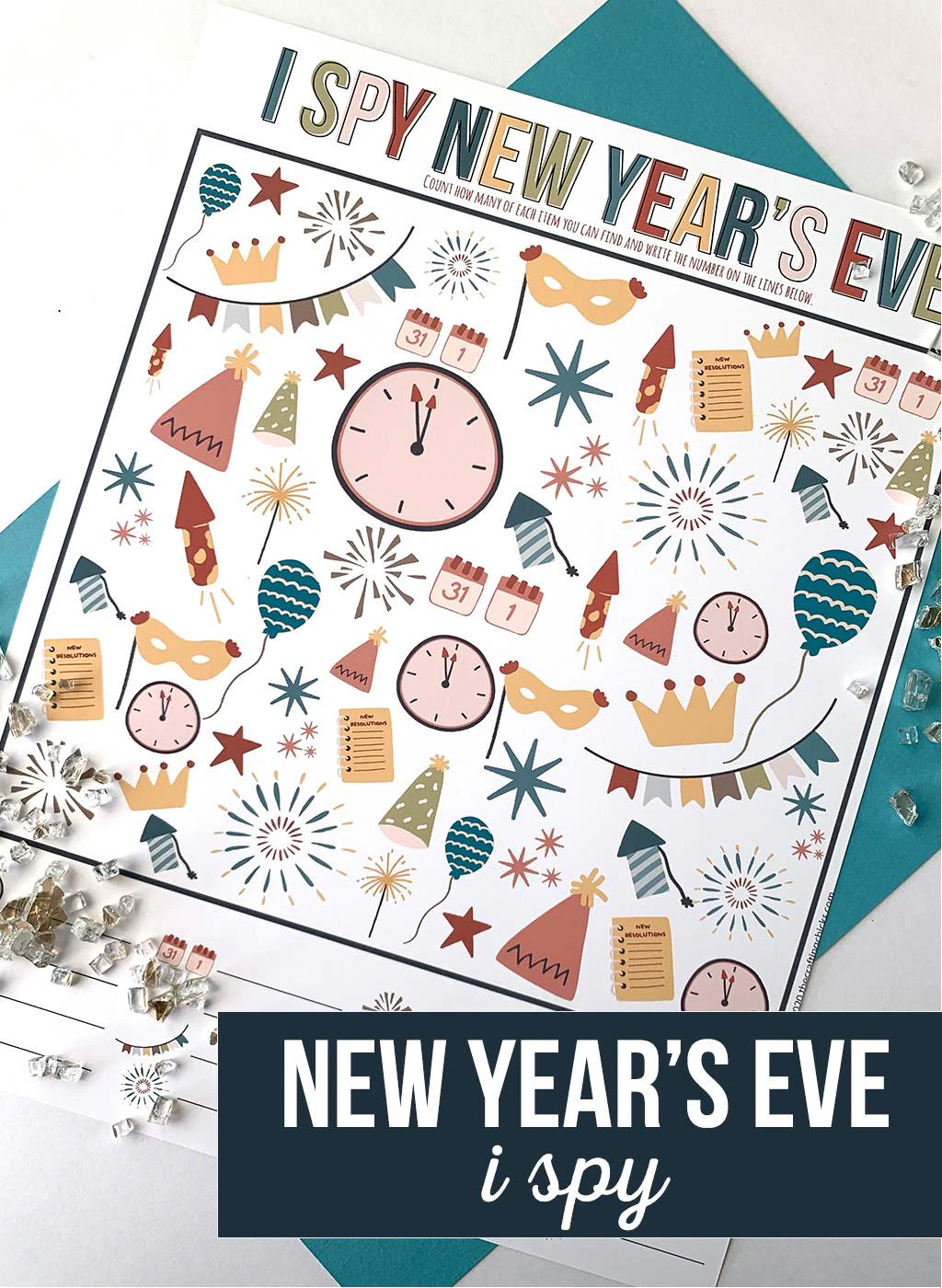 New Year's Eve I Spy Printable Game - The Crafting Chicks