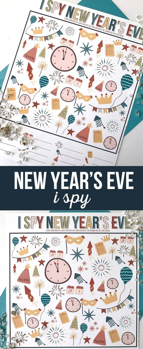 New Year's Eve I Spy Printable Game - The Crafting Chicks