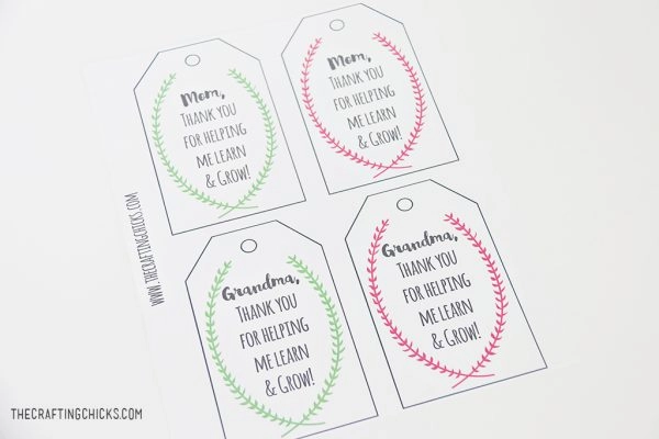 Mother's Day Plant Printable Gift Tags - The Crafting Chicks