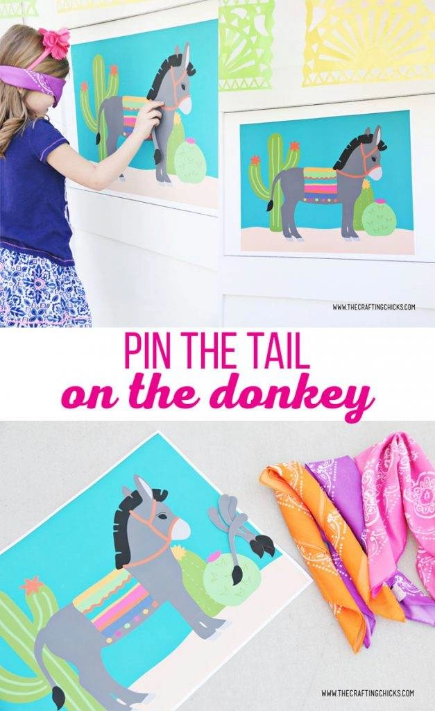 Pin the Tail on the Donkey - The Crafting Chicks